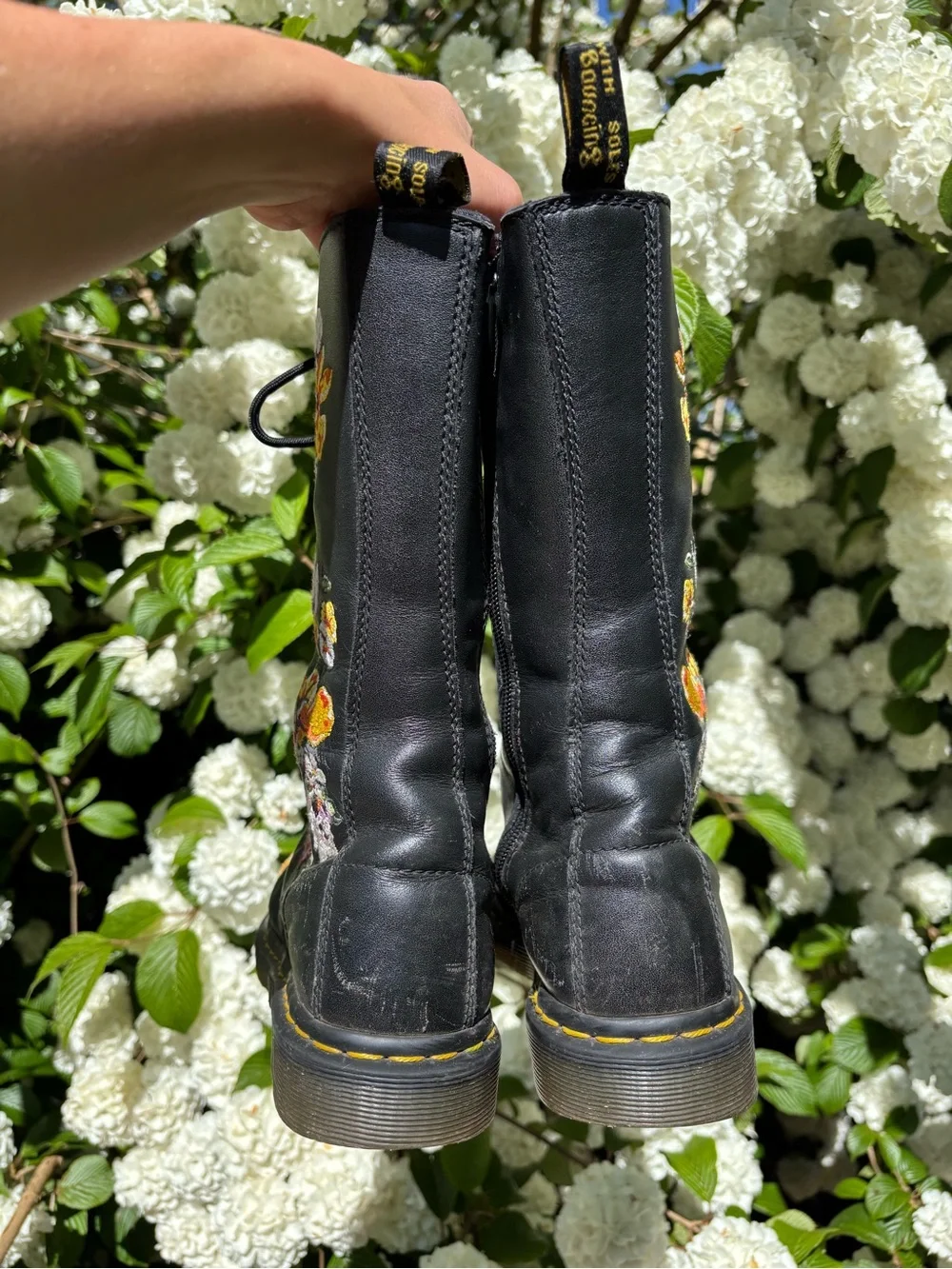 Dr. Martens | Shoes | Doc Martins 914 Vonda Ii Black Floral Embroidered ...